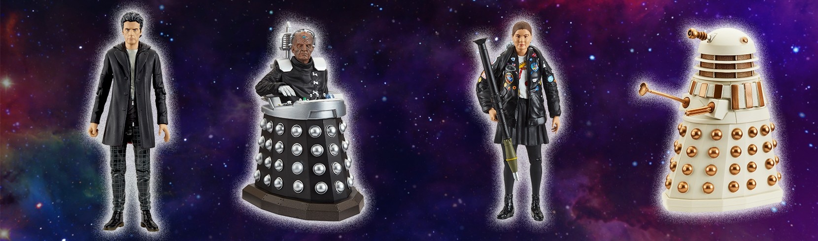 Coming soon, the Twelfth Doctor and Davros, plus Ace and Dalek action ...