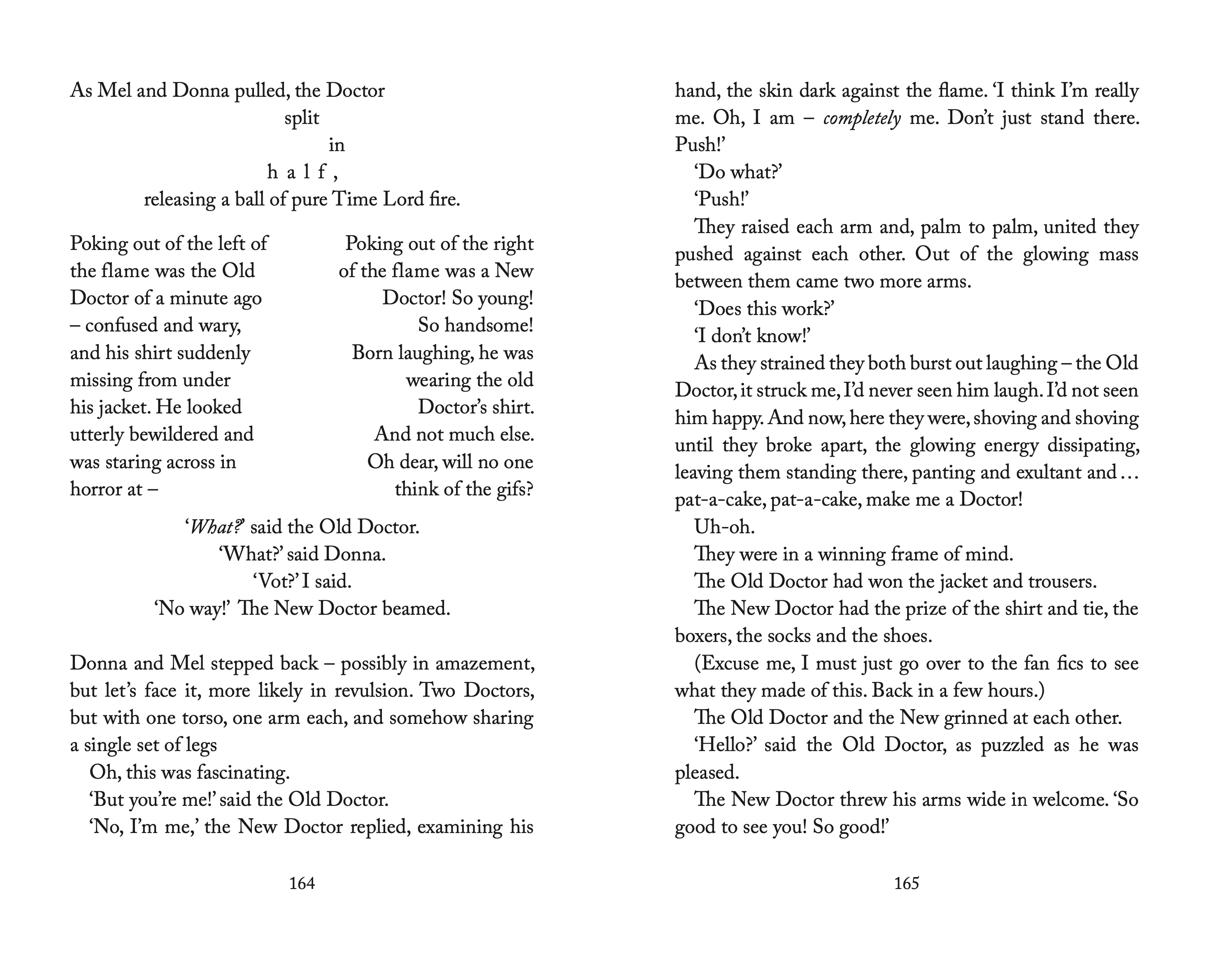 Read the Doctor's bi-generation from the Target novelisation of 'The ...